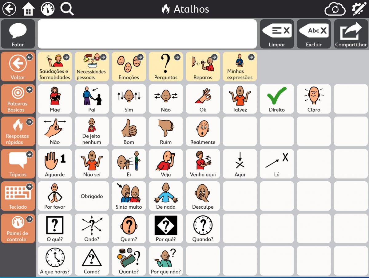 Snap + Core First para Windows e iOS Ipad App – Tobii Brasil – Civiam ...